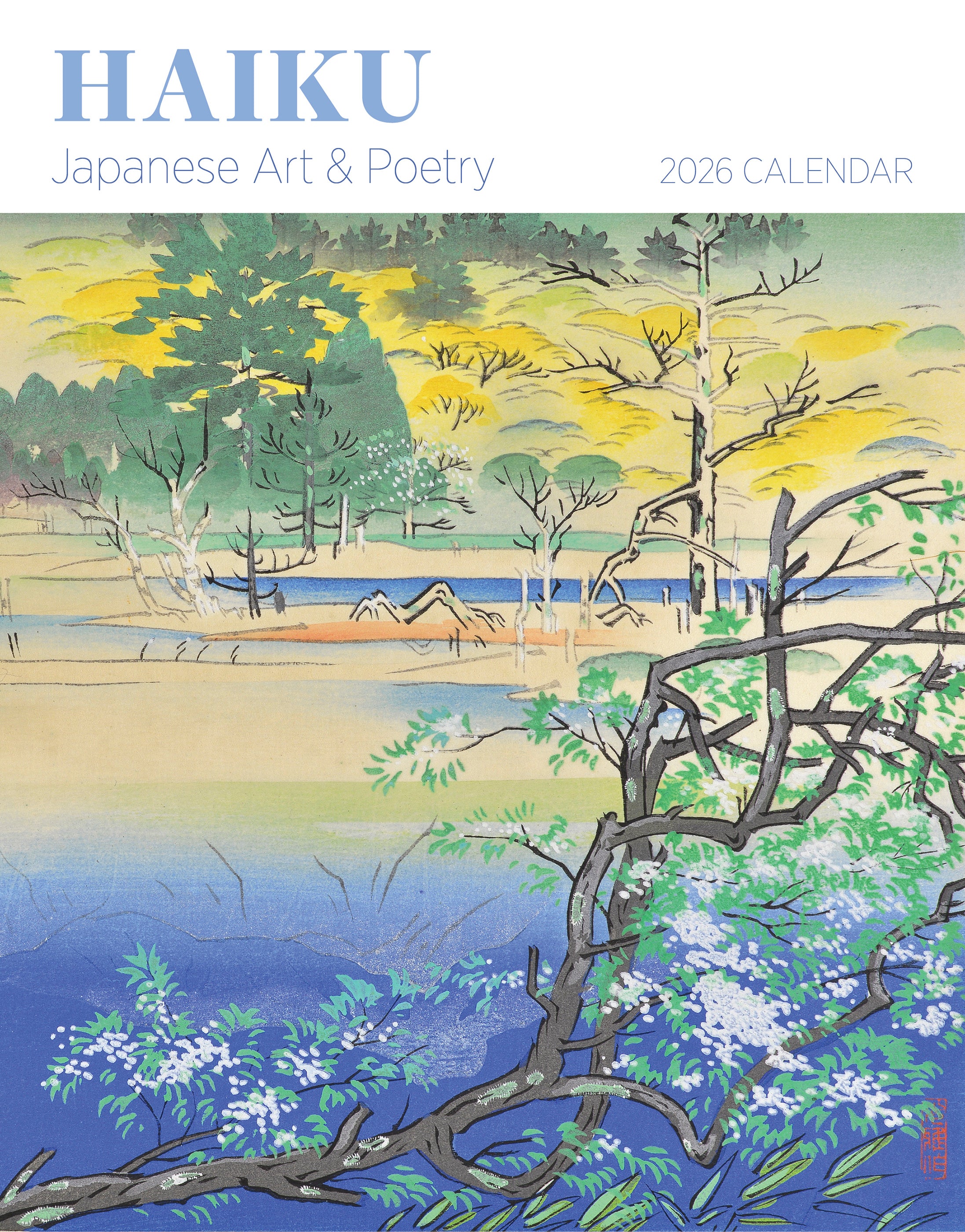 Haiku: Japanese Art and Poetry 2026 Mini Wall Calendar – Pomegranate