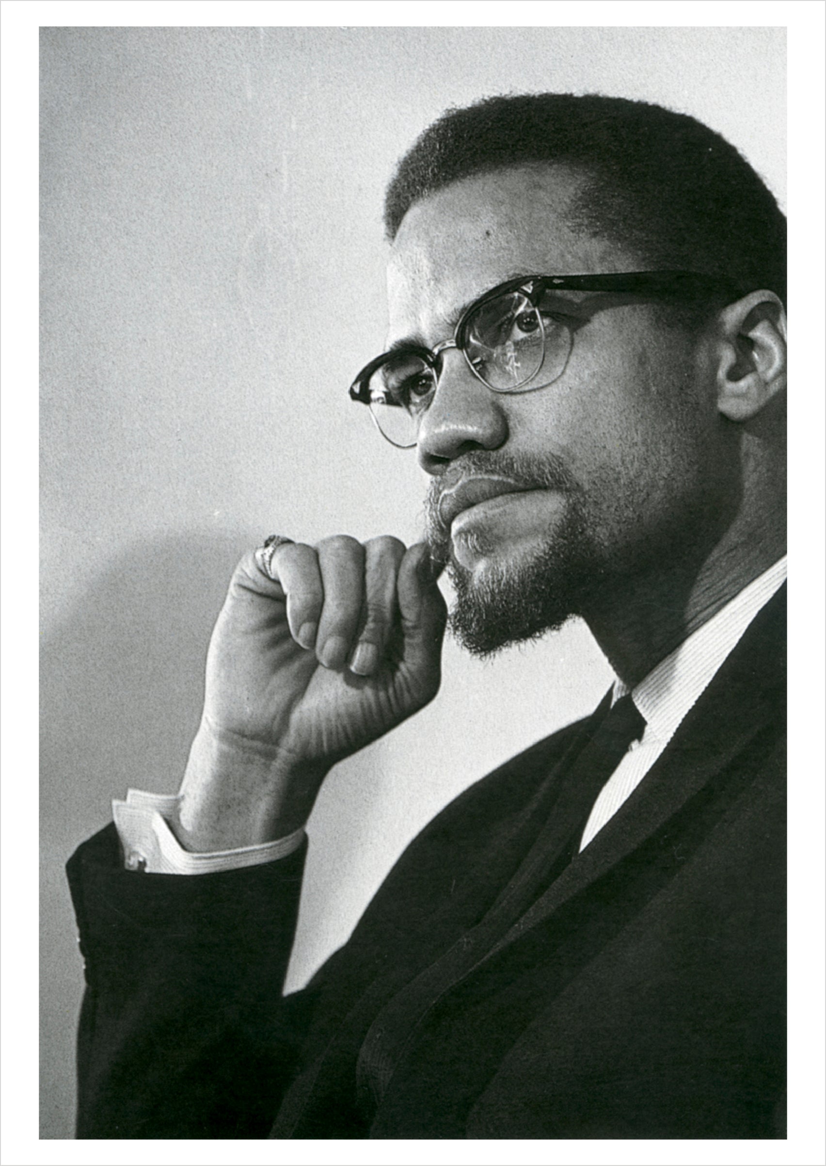 Malcolm X Postcard – Pomegranate