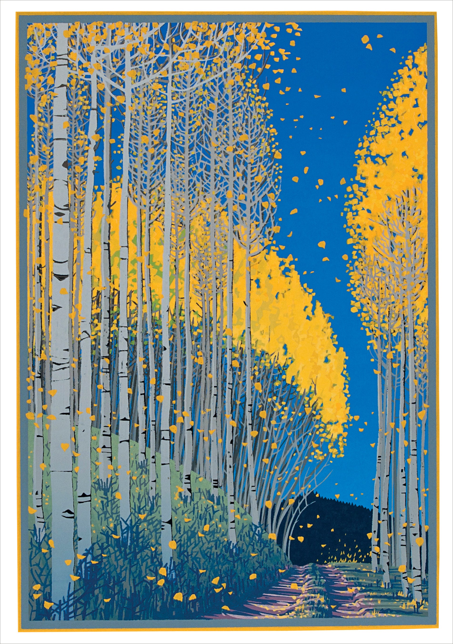 Kate Krasin: Aspen Notecard – Pomegranate
