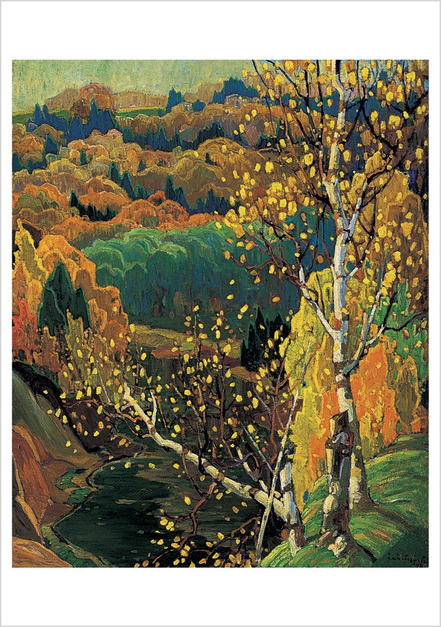 Franklin Carmichael: October Gold Notecard – Pomegranate