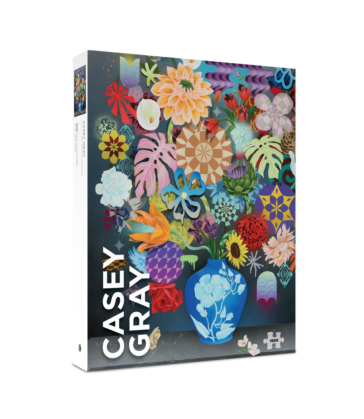 Casey Gray: Still Life with Flowers 1000-Piece Jigsaw Puzzle — Pomegranate