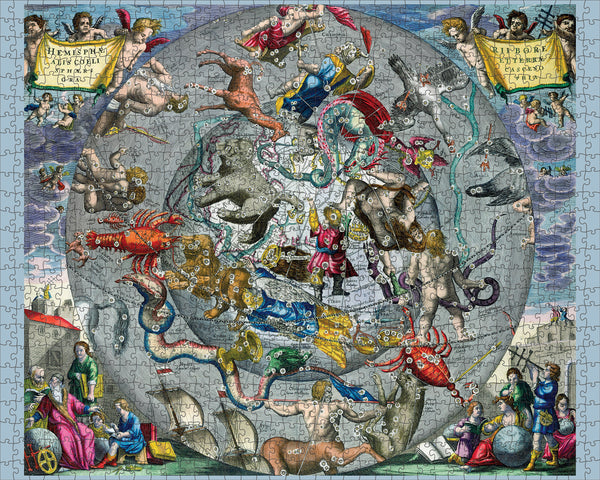 Andreas Cellarius: Celestial Atlas 1000-Piece Jigsaw Puzzle – Pomegranate