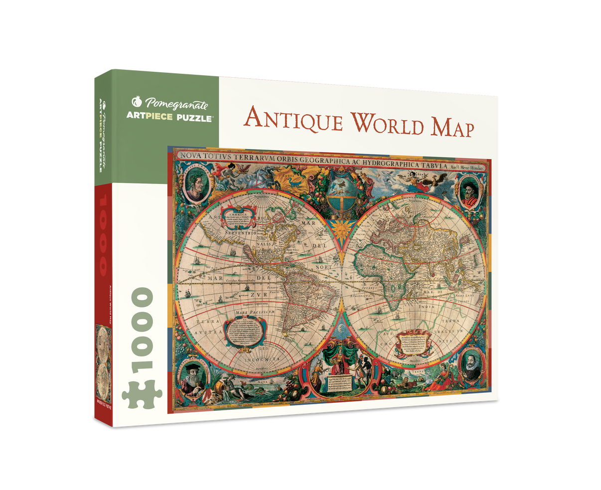 Antique World Map 1000-piece Jigsaw Puzzle – Pomegranate