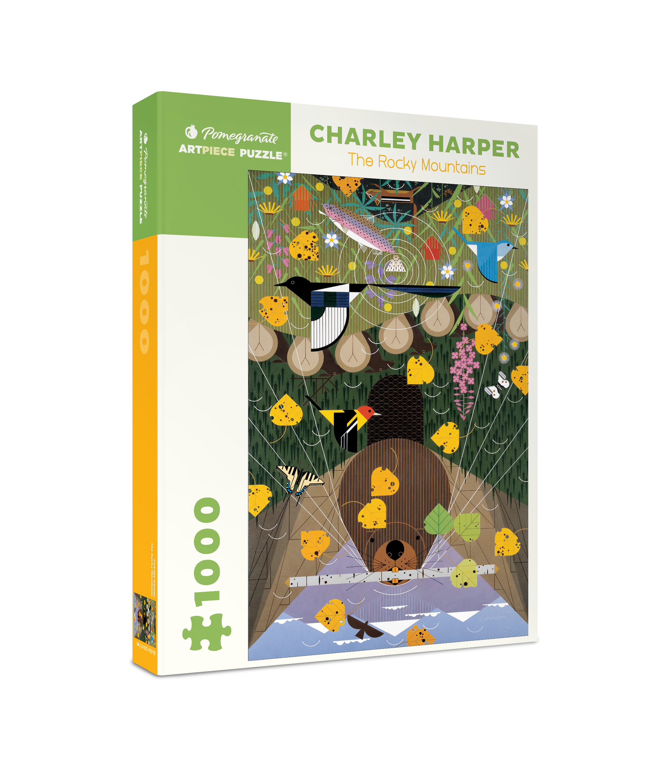 Charley Harper: The Rocky Mountains 1000-piece Jigsaw Puzzle – Pomegranate