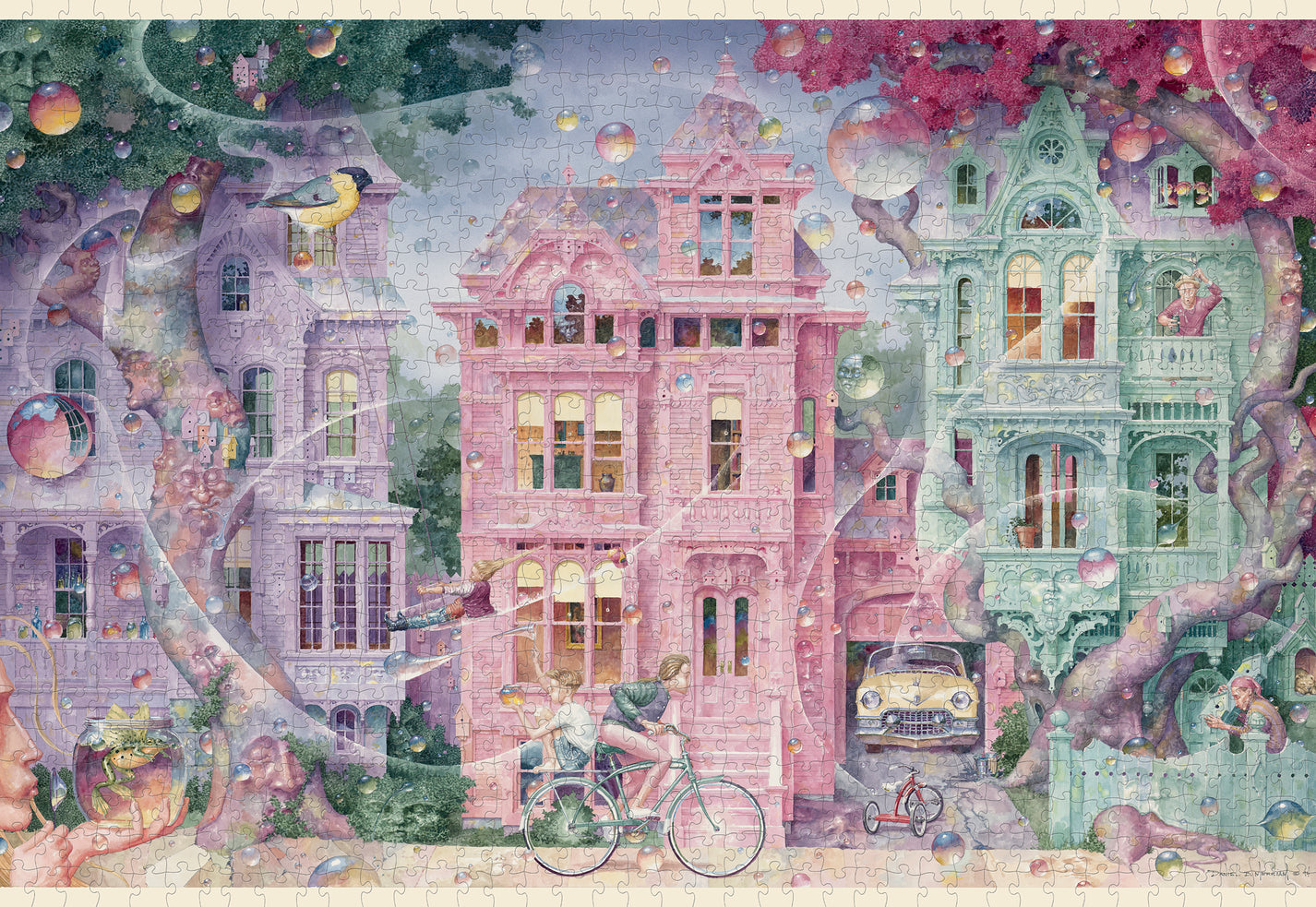 Daniel Merriam: Bubble Street 1000-Piece Jigsaw Puzzle – Pomegranate