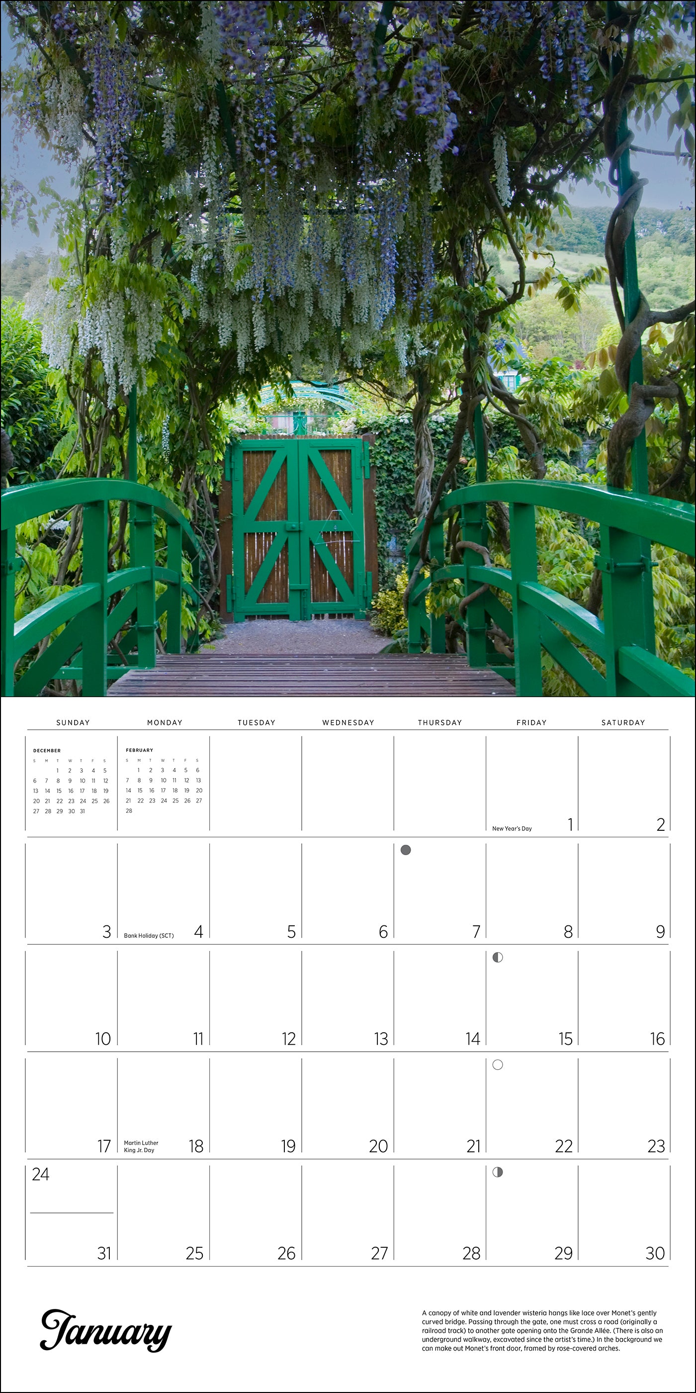 Monet's Passion: The Gardens at Giverny 2027 Wall Calendar – Pomegranate