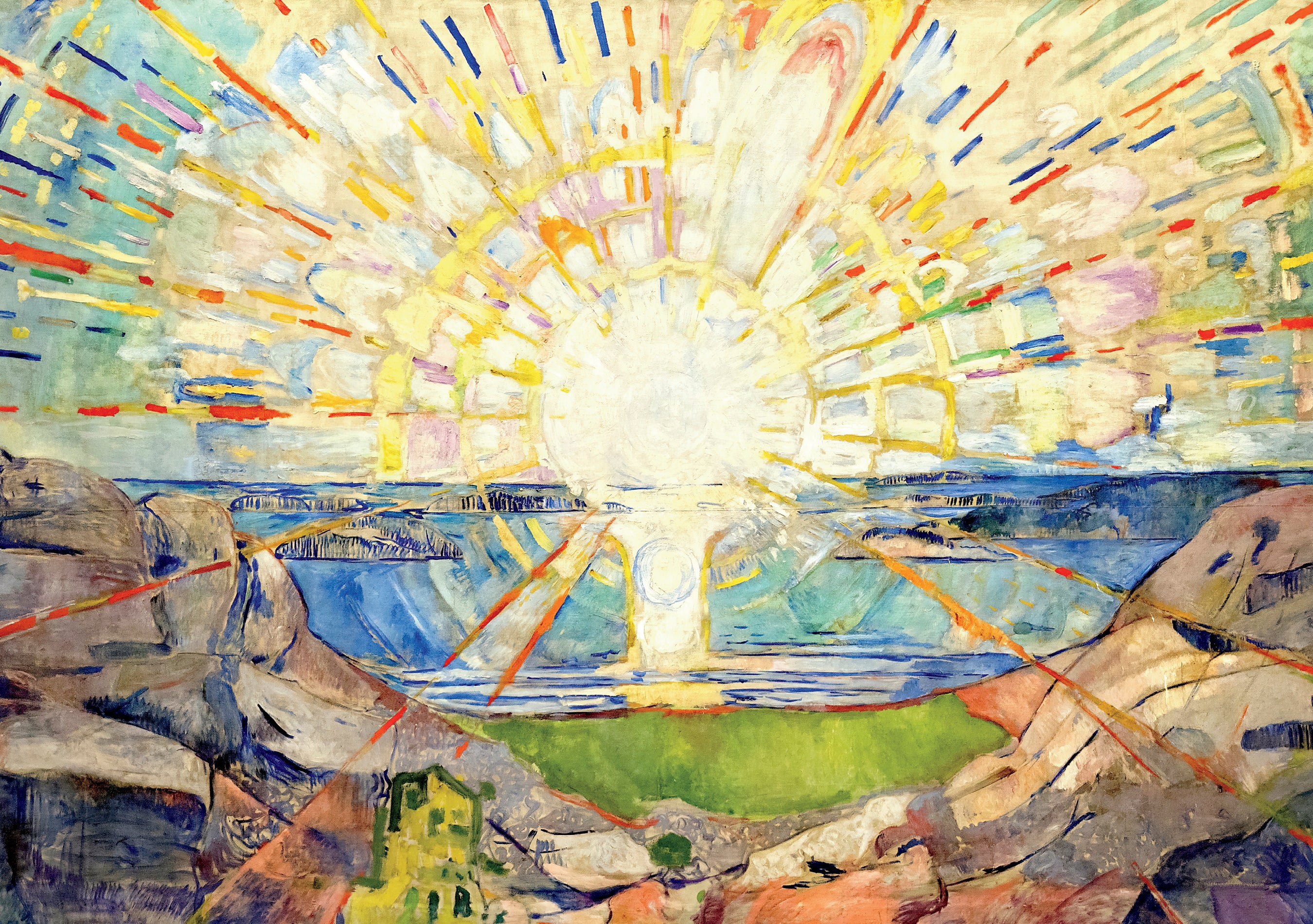 Edvard Munch: The Sun Birthday Card – Pomegranate